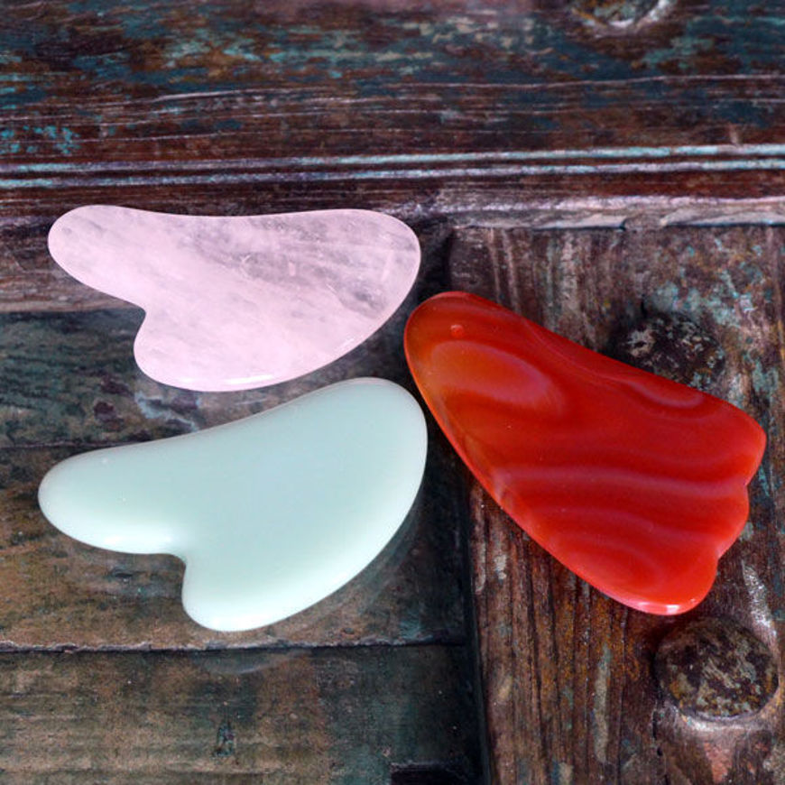 GUA SHA ROSE QUARTZ Massage Tool | Oh Lou Lou! | 100% Organic Cosmetics ...