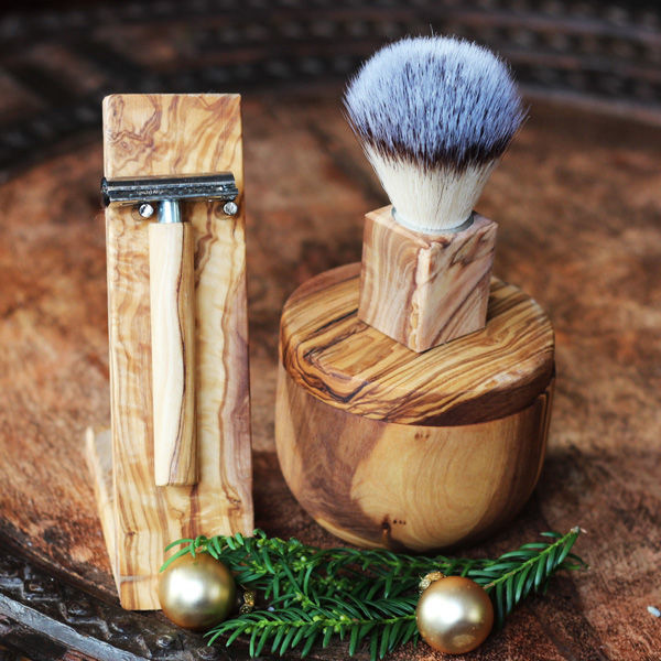 OLIVE WOOD ECO-FRIENDLY, VEGAN SHAVING SET | Oh Lou Lou! | 100% Organic ...